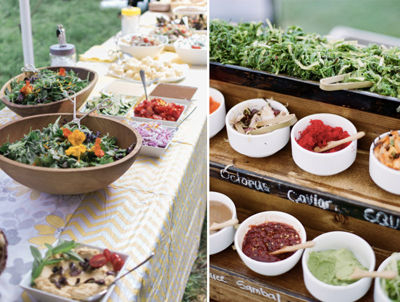 Cardápio de festa: Mesa de saladas | Blog do Casamento